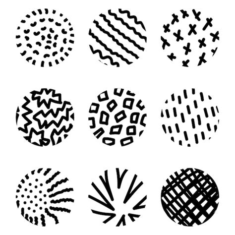 Premium Vector Set Of Round Abstract Black Backgrounds Or Patterns