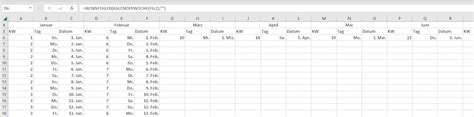 Excel Kalender Erstellen Anleitung Vom Feinsten Ultimativ Prime