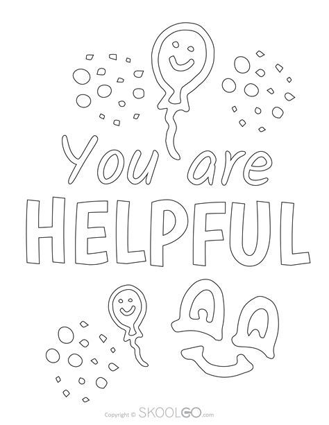 You Are Helpful Free Classroom Poster Skoolgo