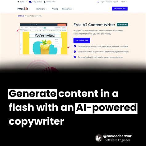 Learn About Hubspots Ai Content Writer Naveed Sarwar Posted On The
