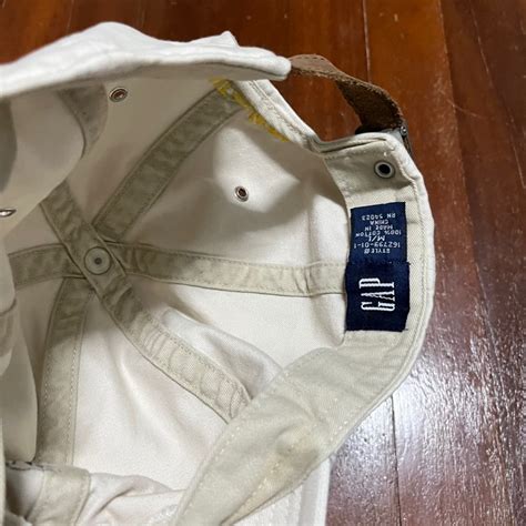 หมวกแก็ป แบรนด Gap แท้ สีครีม Shopee Thailand
