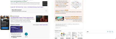 Bing Full Size Search Box In Bottom Right Of Search Results