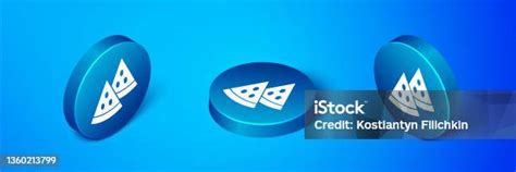 파란색 배경에 격리 된 등분 성 수박 아이콘 파란색 원 버튼입니다 벡터 0명에 대한 스톡 벡터 아트 및 기타 이미지 0명 3차원 형태 건강한 식생활 Istock