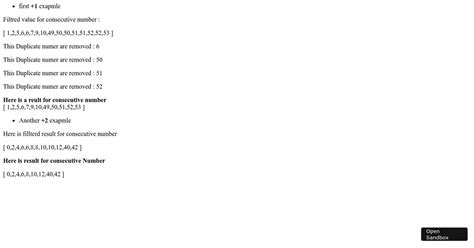 find consecutive number in array javascript tell me it s right or
