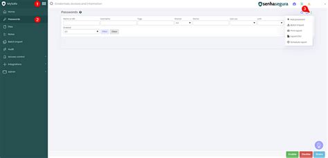 how to add a password in mysafe pam core segura community