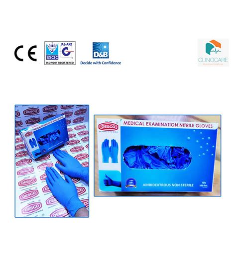 Nitrile Gloves White Powder Free Clinocare