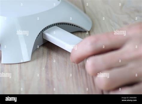 Inserted Modem Hi Res Stock Photography And Images Alamy