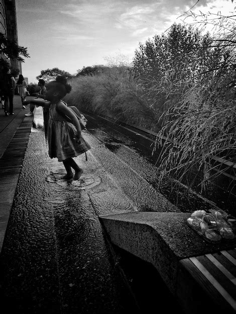 Premium Photo Girl Walking On Steps