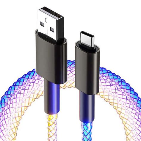 RGB Type C USB Cable Type C USB Cable