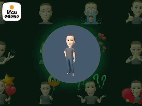 You can set avatar sticker instead of profile photo option available in settings વહટસએપ