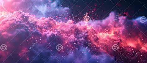 Digital Cloud Network Abstract Shapes Symbolizing Digitalization And Cloud Computing Concept