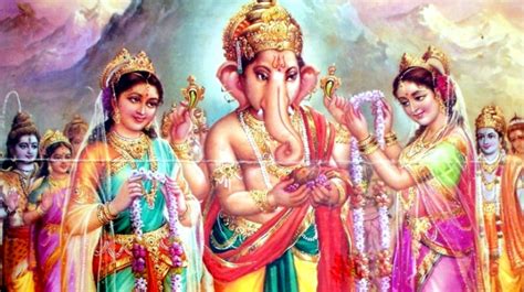 Wedding Of Sri Ganesh Shiva Purana Dna Of Hinduism