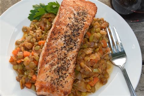 Lentils And Salmon — Domestic Goddess