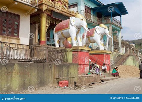 Statues Of Hermit At Showing A Posture Of Massage Therapy At Temple Of