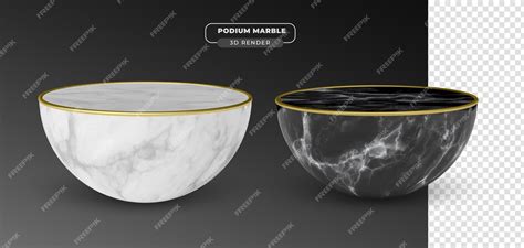 Мраморный подиум 3d реалистичный рендеринг с прозрачным фоном