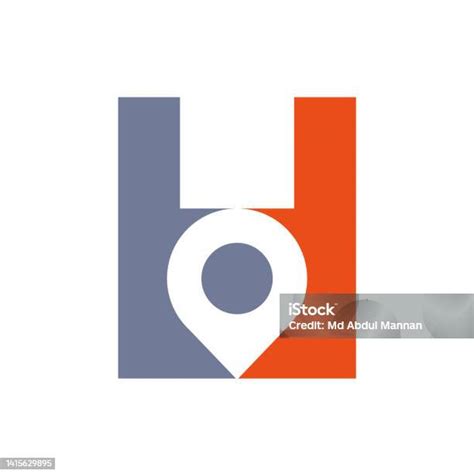 Lettre H Logo Demplacement Logo Signe Concept Dicône Demplacement Avec
