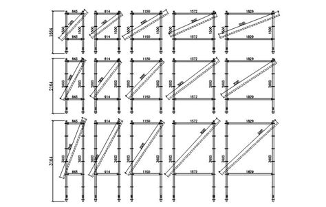 Tubular Scaffolding 250x135 Cm Dwg Detail For Autocad Designs Cad