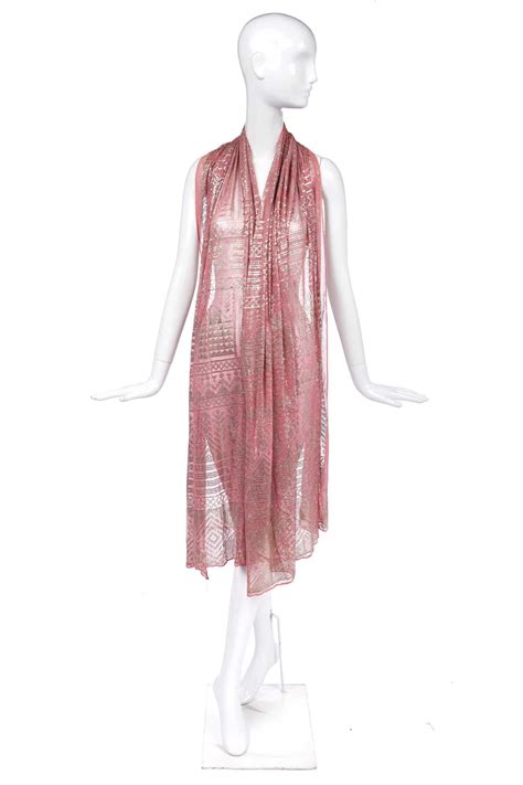 Lot 452 A Rare Pink Azute Stole 1920s