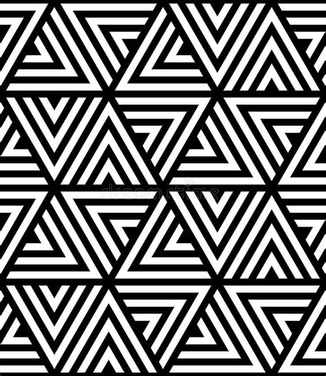 Graphic Geometric Bold Lines Seamless Pattern Black And White Abstract