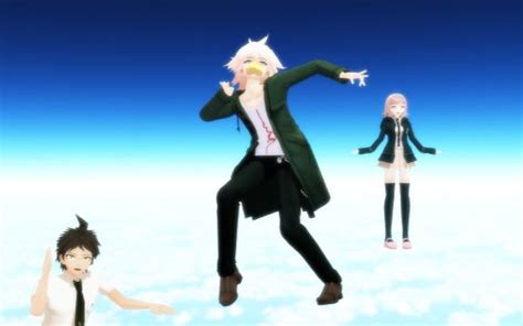 【弹丸论破mmd】陆行鸟之舞【狛枝凪斗＆日向创＆七海千秋】哔哩哔哩bilibili