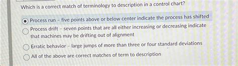 Solved Which Is A Correct Match Of Terminology To Chegg