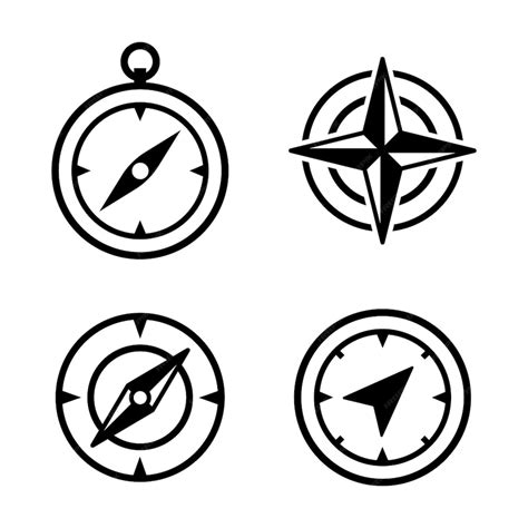 Premium Vector Compass Icon Navigation Icons Set Compass Icons Set