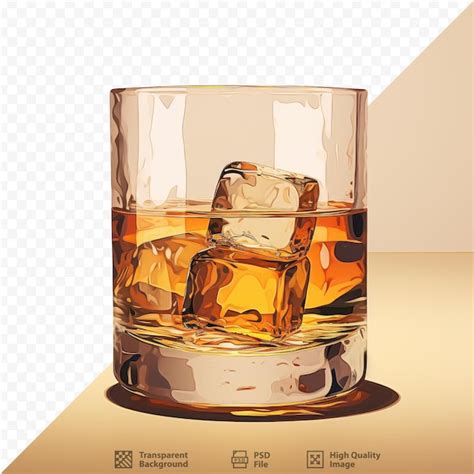 Premium Psd Whiskey Glass