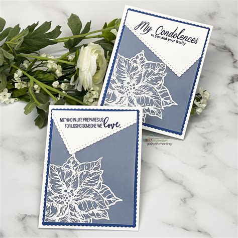 vellum embossed sympathy card set unity blog