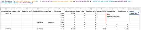Error On Exclude Column With This Version And The Previous I By