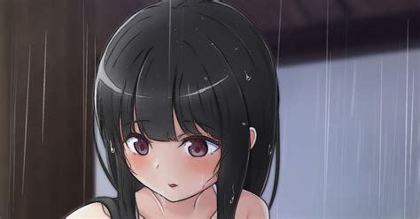 オリジナル 雨に降られる少女 鶴草ぽんずのイラスト Pixiv