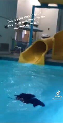 Naked On Water Slide While Friends Watch ThisVid