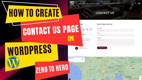 how to create contact us page in wordpress wplogger youtube