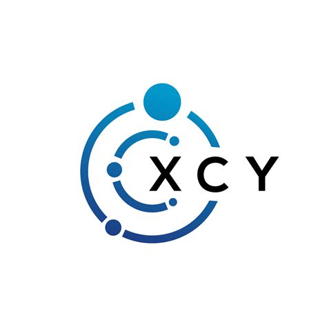 XCY letter technology logo design on white background. XCY creative ...