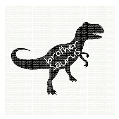 Cricut Brothers Dinosaur Svg Brother Dinosaur Big Brother Svg File