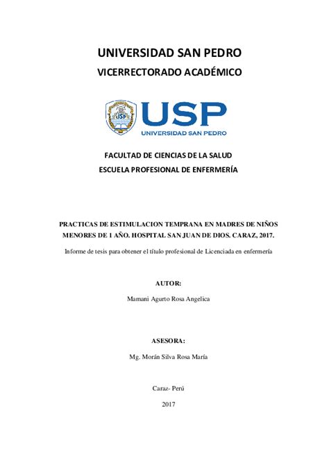 Doc Universidad San Pedro Vicerrectorado AcadÉmico Facultad De