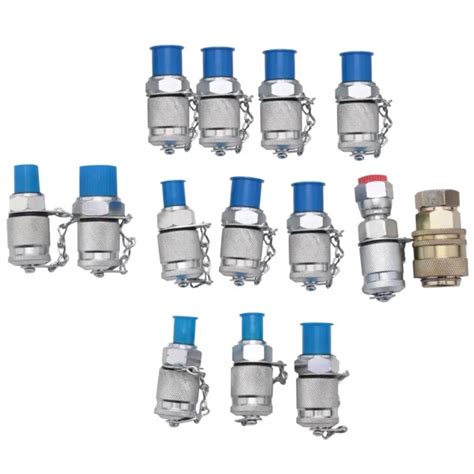 14pcs Hydraulic Pressure Test Point Testing Coupling Adapter Set