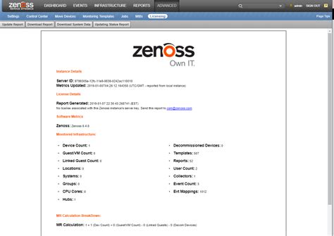 Licensing Zenoss Service Dynamics Documentation