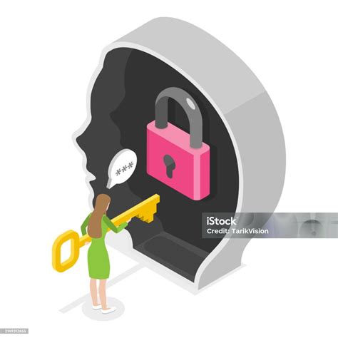 정신 건강의 3d 등각 투영 평면 벡터 그림입니다 항목 2 10월에 대한 스톡 벡터 아트 및 기타 이미지 10월 2021년 낮 Istock