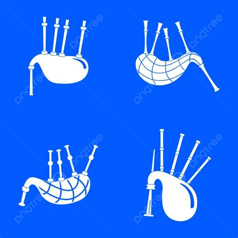 Scotland Vector PNG Images Bagpipes Scotland Scottish Icons Set For Icons Entertainment PNG