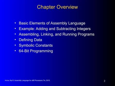 Chap3intropptassembly Language Fundamentals Ppt