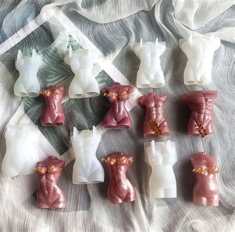 Molde De Vela Do Tronco Do Corpo Humano De Silicone DIY Homem Nu