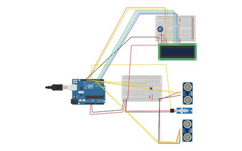 Circuit Design Car Parking Tinkercad