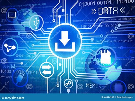 Immagine Generata Digital Del Concetto Di Dati Illustrazione Di Stock