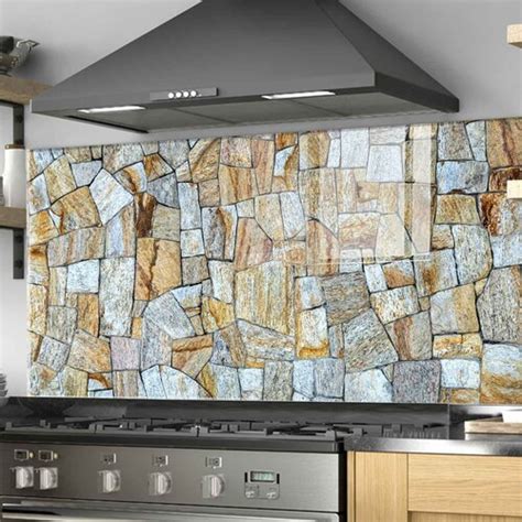 Tempered Glass Stove Backsplash Panel Stove Back Cover Etsy