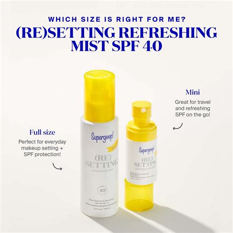 Supergoop Re Setting Refreshing Mist Spf 40 Mall Of America®