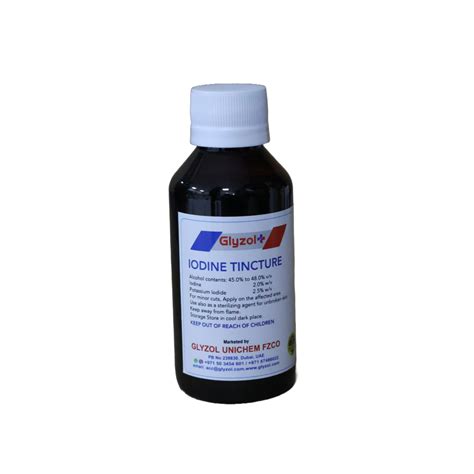Iodine Tincture Bp Glyzol Unichem Fzco