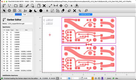 Pcb Fabrication Flatcam 8994 Beta Gerber Copper Layers Not Shown In