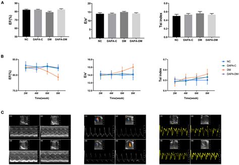 Comparison Of Conventional Echo Doppler Data Among Groups A Ef Download Scientific Diagram