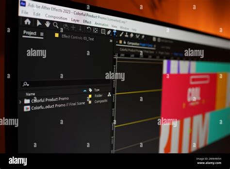 Adobe After Effect Stock Photo Alamy