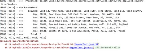 在mybatis中lectlist返回6个值全为null日志正常输出。普通select查询语句java Csdn问答